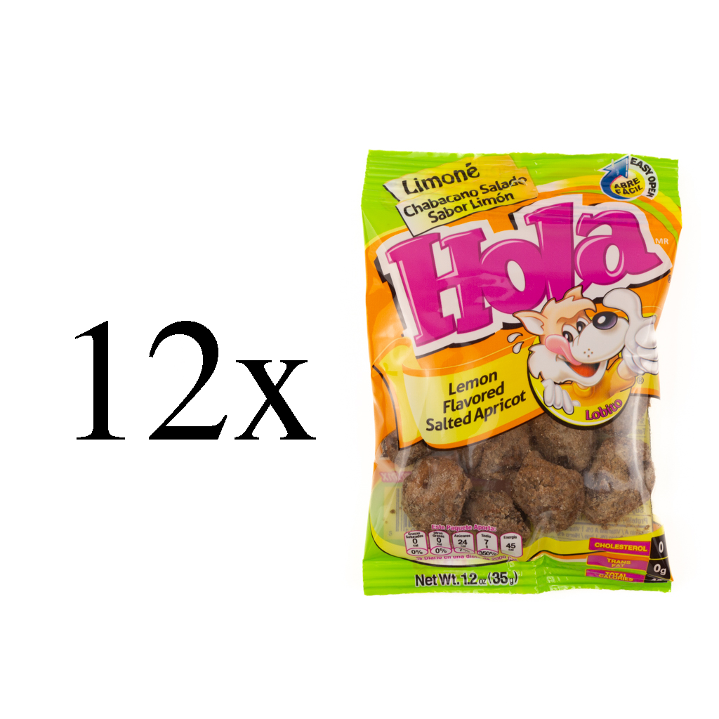 Hola Saladitos Lemon 12 Bags – Sweet Sour & Spicy